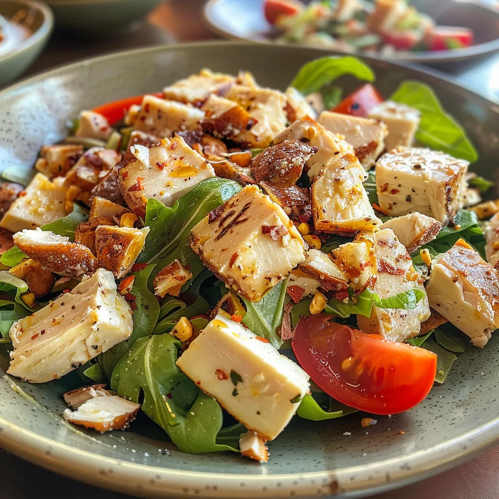 Descubre la Ensalada de Pollo y Queso de Cabra: ¡Fácil y Deliciosa!